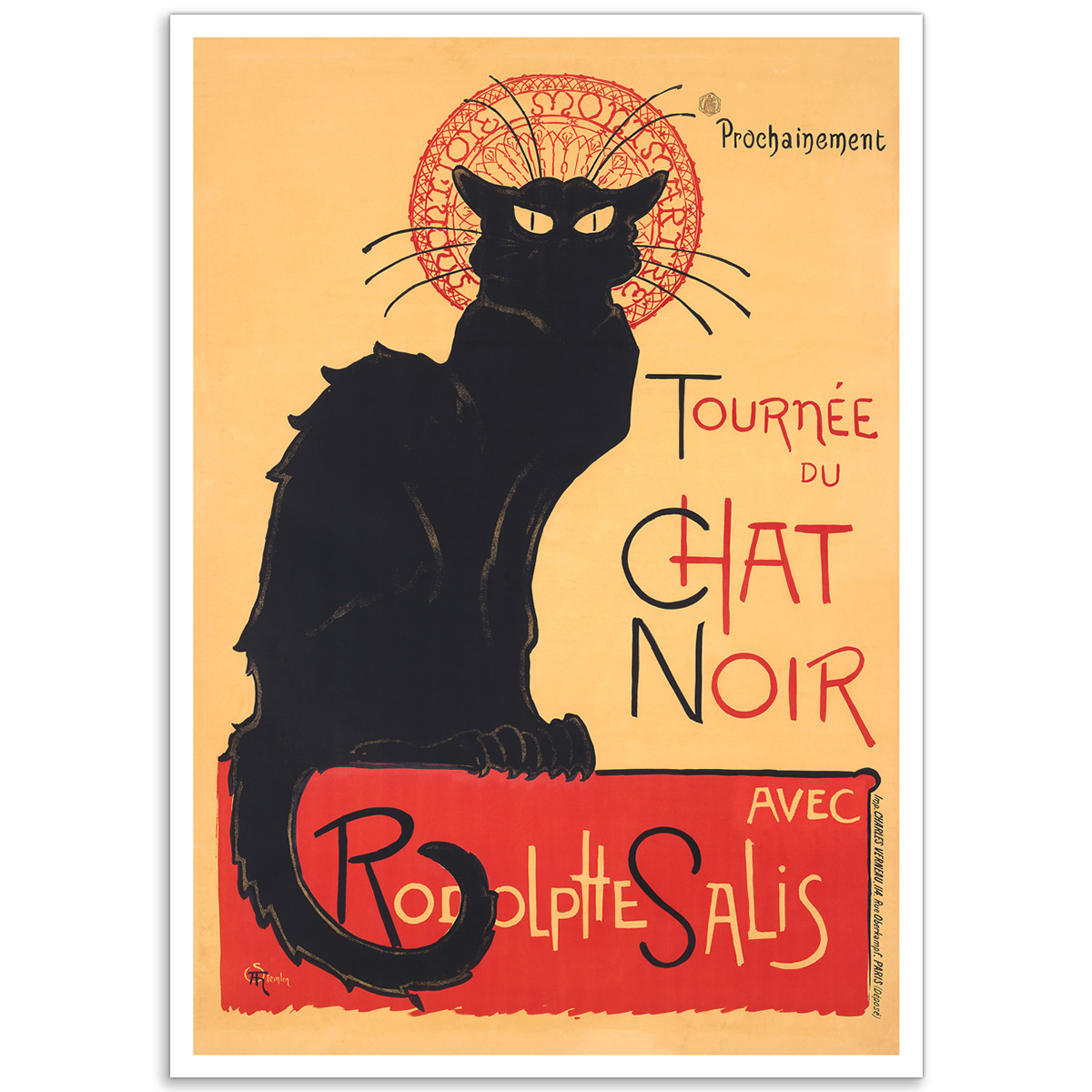 'CHAT NOIR, Ce Soir' | Vintage Art Nouveau Poster | Just Posters